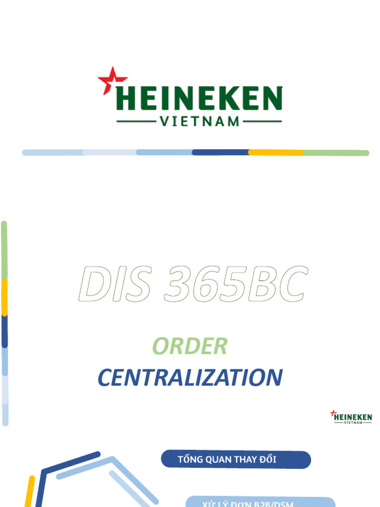 DIS - Order Centralization - 20240315 | PDF