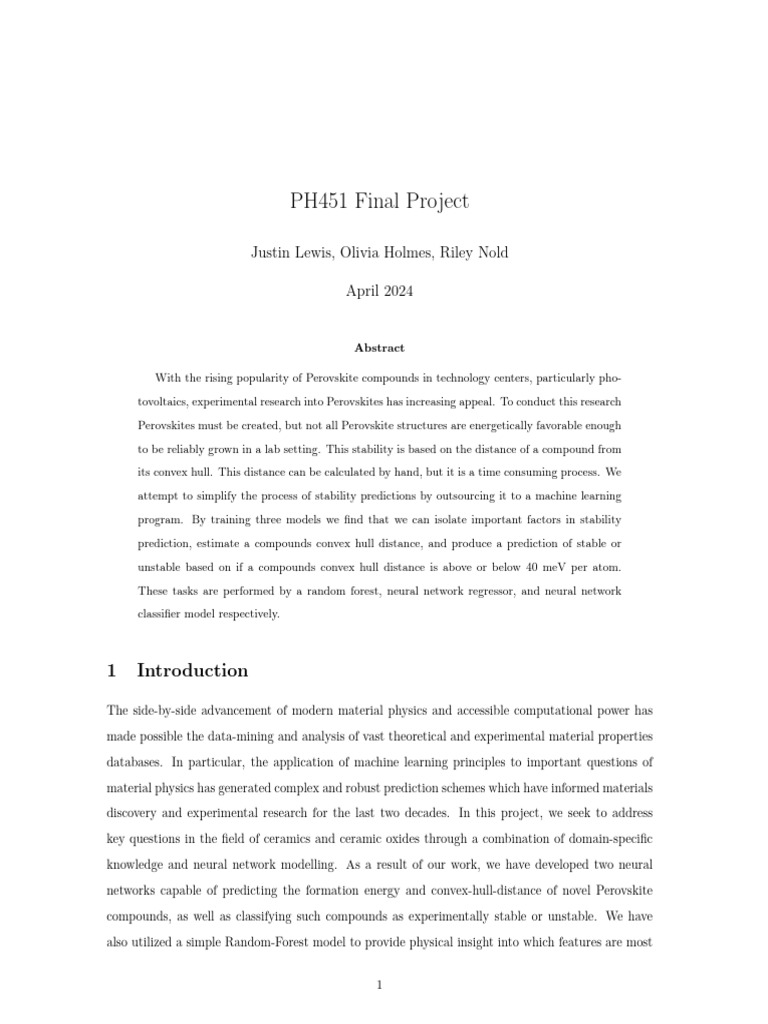 ph451 Final Project 2 | PDF | Receiver Operating Characteristic | Artificial Neural Network