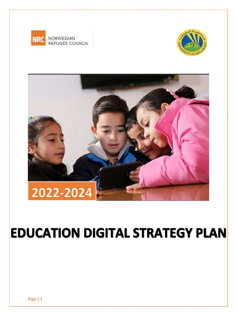 Digital Strategy Plan-April2022 | PDF | Literacy | Teachers