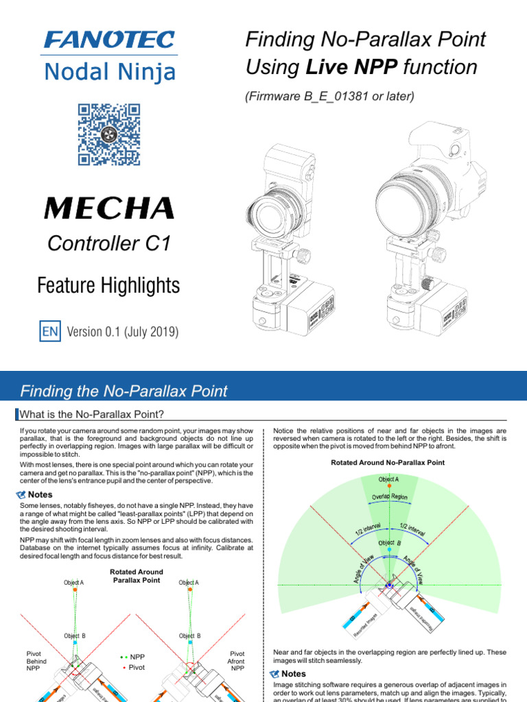 Finding The No Parallax Point Using Live NPP | PDF | Camera | Camera Lens