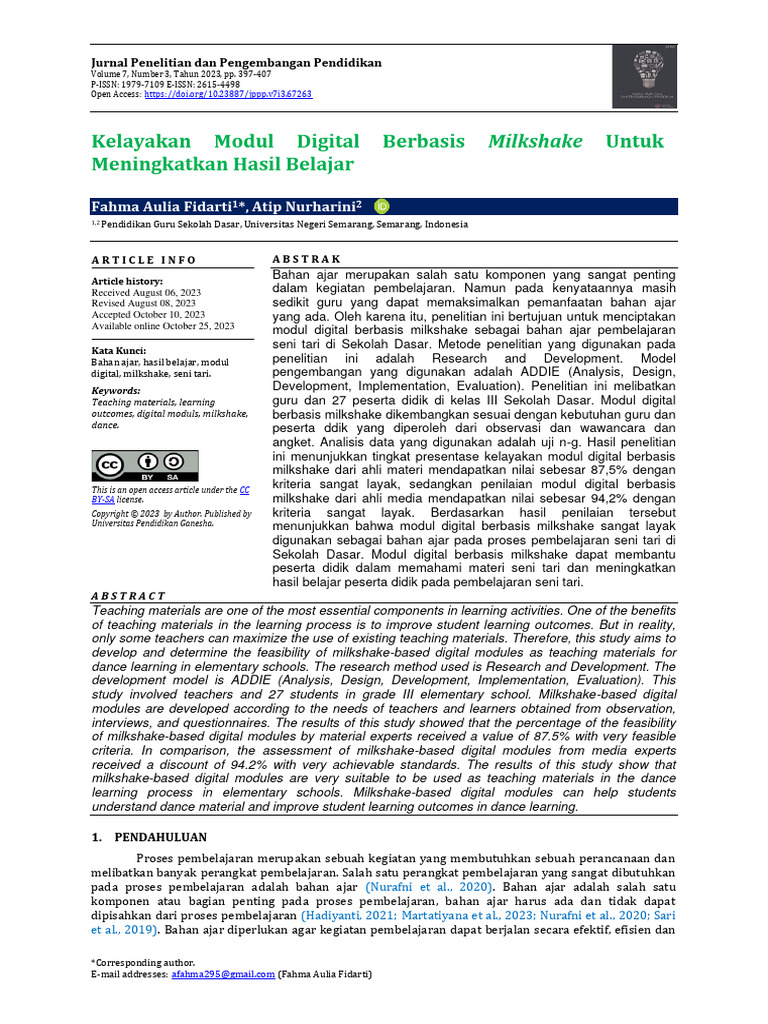 Contoh Jurnal Acuan | PDF