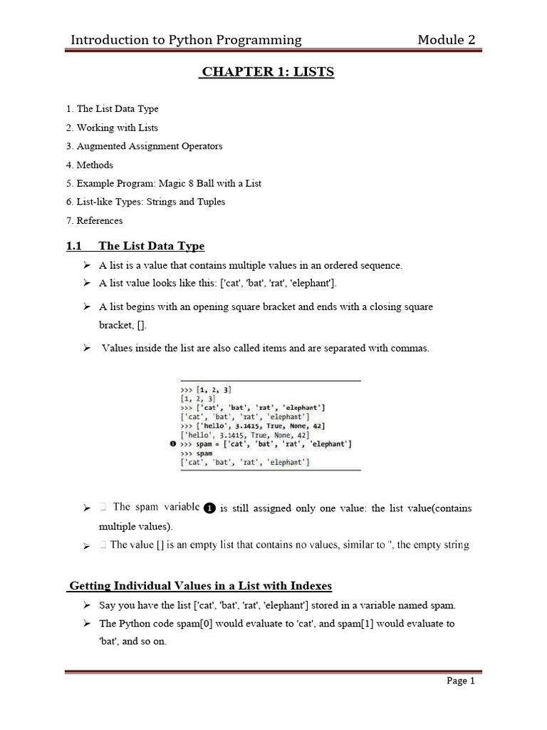 Module 2 Python Pdf Parameter Computer Programming Variable