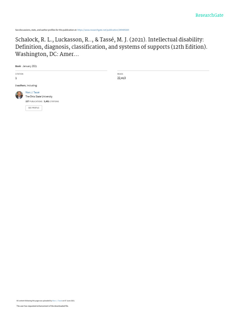 12th Ed Twenty Questions Faq | PDF | Intellectual Disability ...