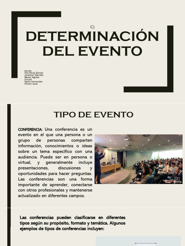 DETERMINACIÓN DEL EVENTO | PDF