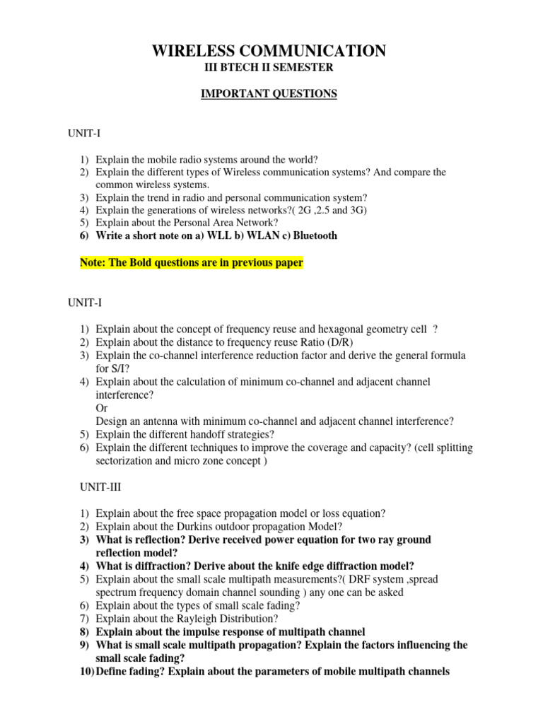 Wireless-communications-updated-question-bank | PDF | Cellular Network ...