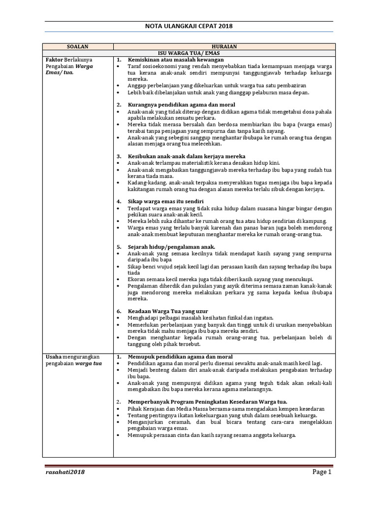Koleksi Soalan Esei Pa Sem 2 | PDF | Gaya Hidup