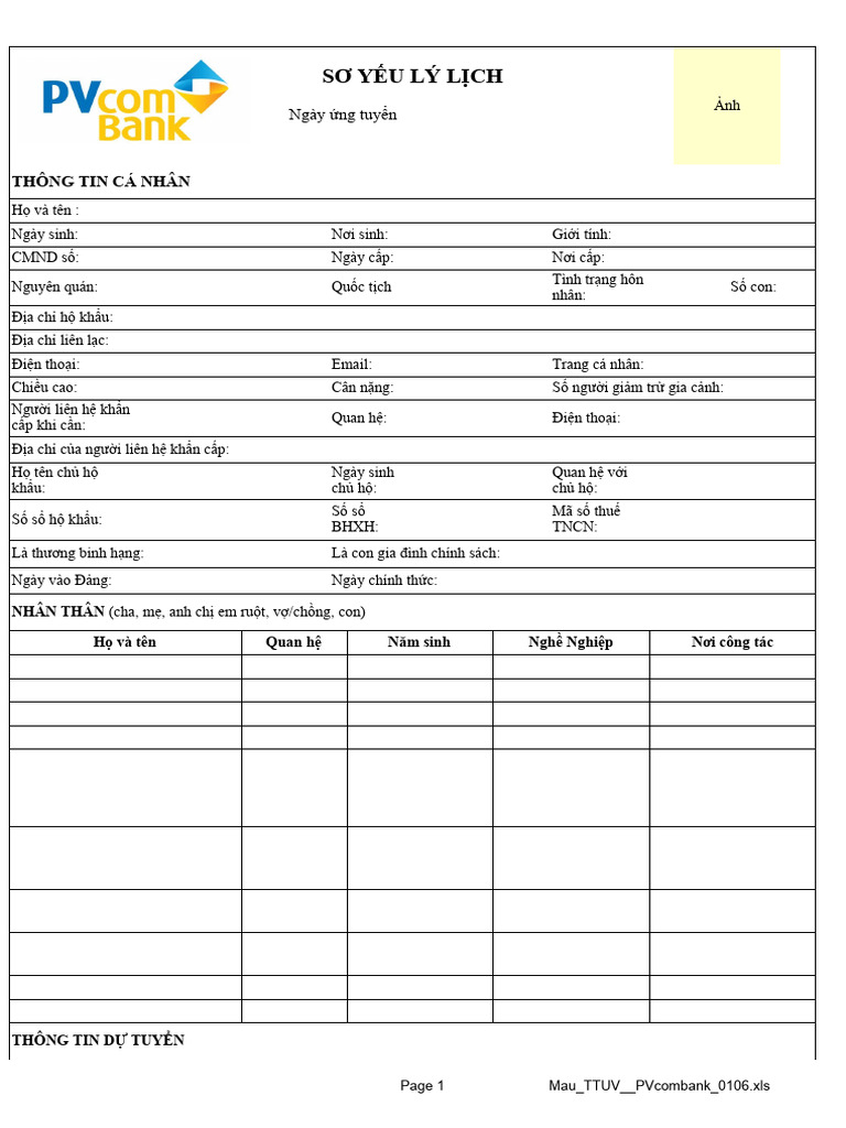 Mau SYLL - PVcomBank (Chuan T6) | PDF
