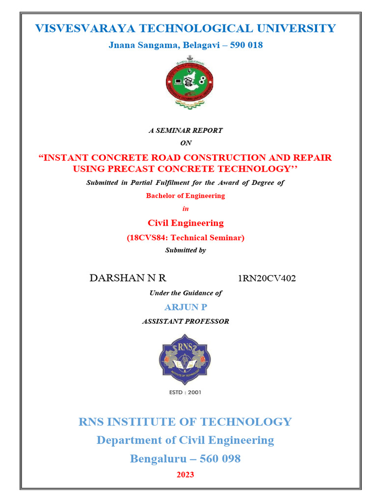 Report Final | PDF | Concrete | Precast Concrete