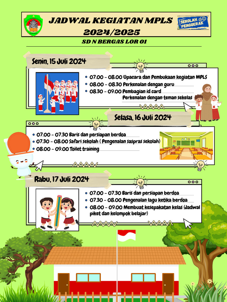Jadwal MPLS SD 2024/2025 Terbaru | PDF