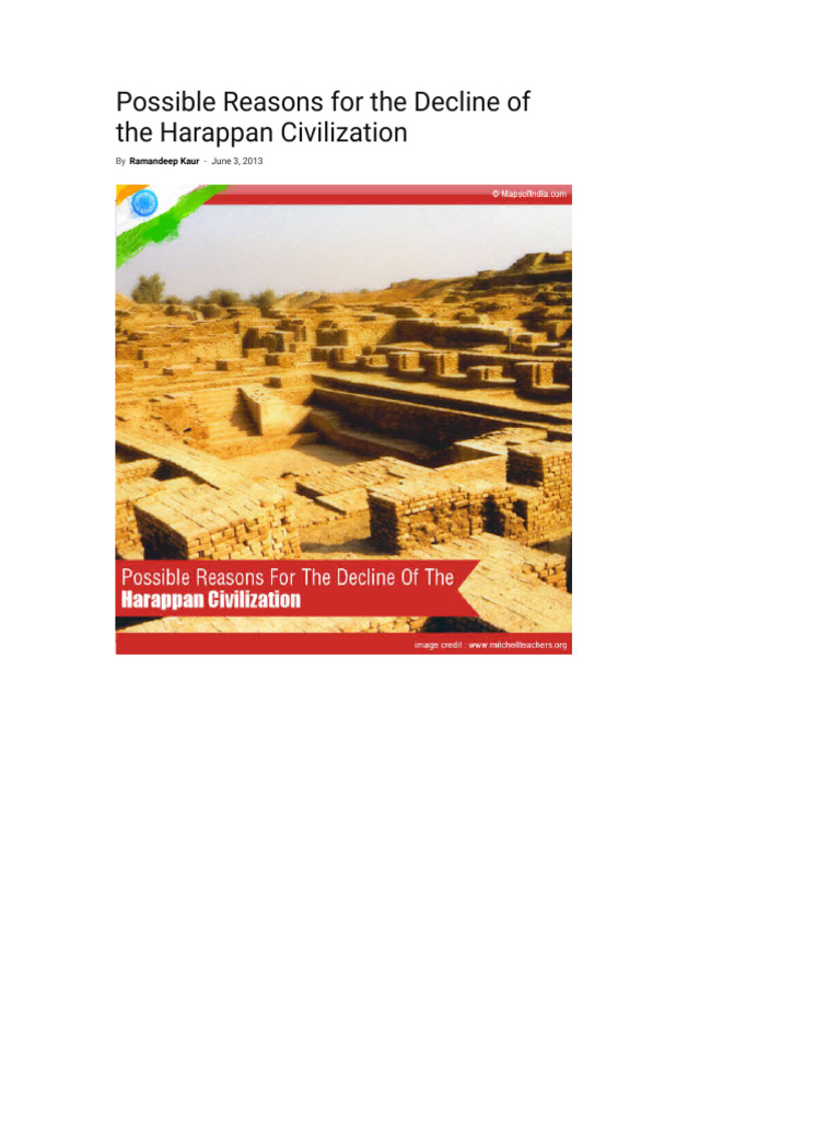 Decline of Harappan Civilization Explained | PDF | Travel | History