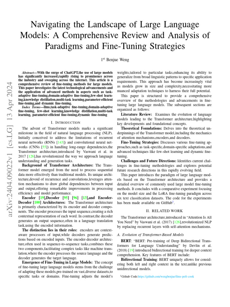Navigating The Landscape of Large Language Models: A Comprehensive ...