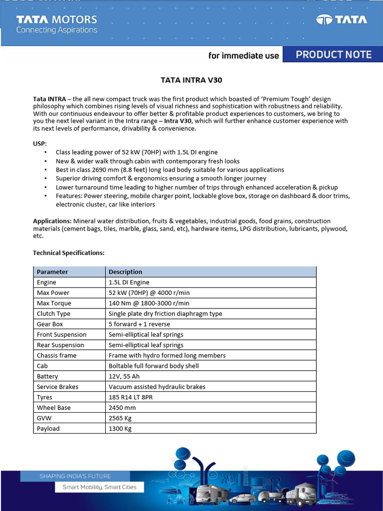 Tata Intra V30 | PDF | Home & Garden | Computers