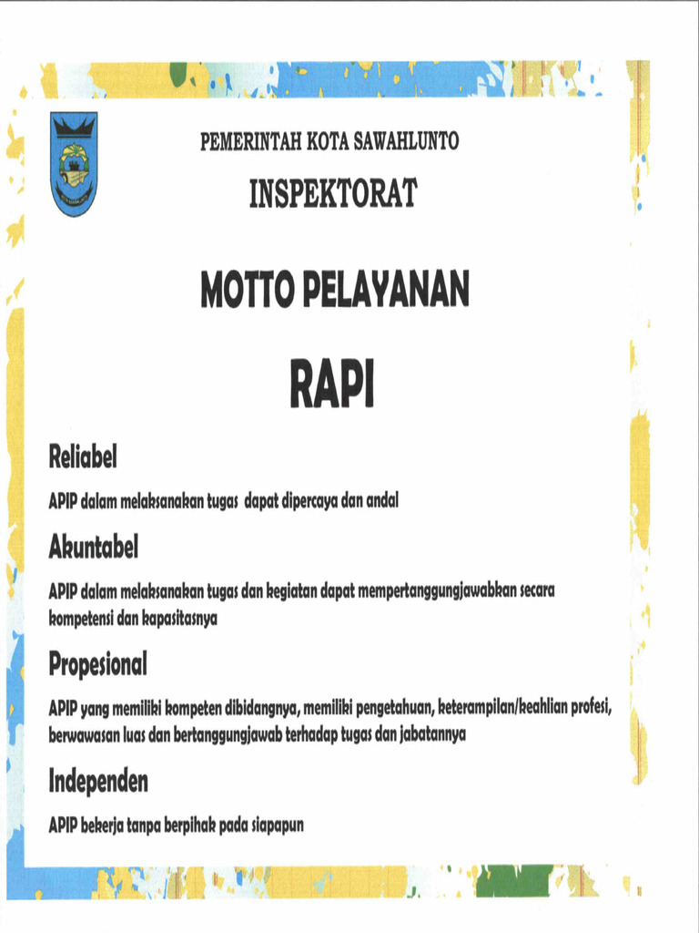 Motto Pelayanan | PDF