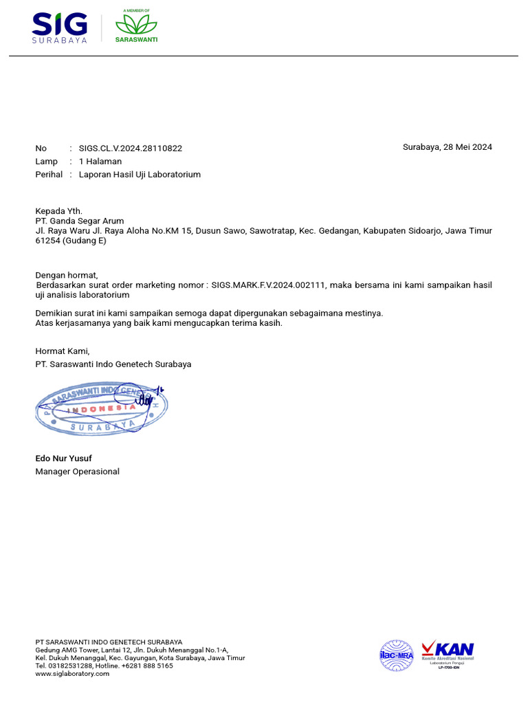 Laporan Uji Laboratorium Snack Ekstrudat | PDF