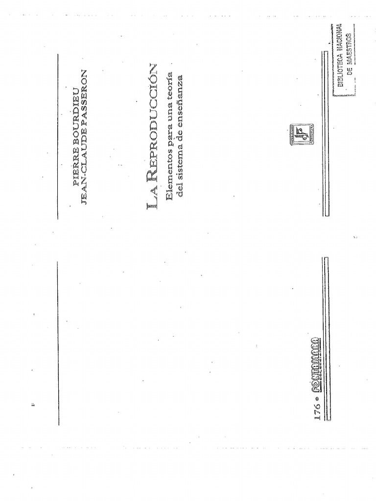 Boudieu, P y Passeron, C, La Reproducción | PDF