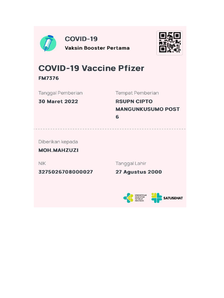 Vaksin Dosis Ketiga | PDF