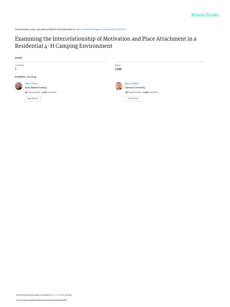 Examining The Interrelationship of Motivation and | PDF | Attachment Theory | Cognition