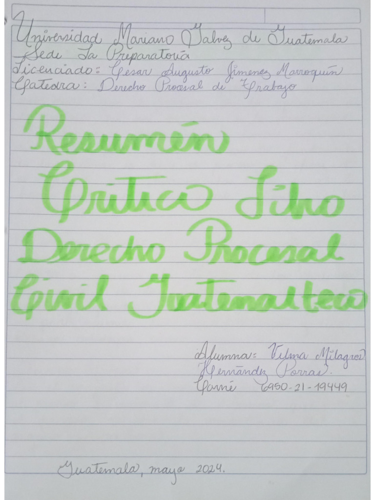 Resumen Critico | PDF