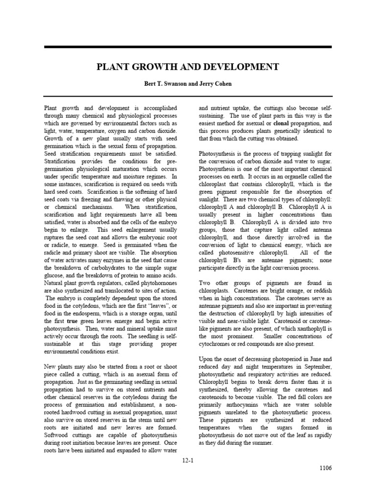 Plant Growth and Development Processes | PDF | Plant Hormone | Seed