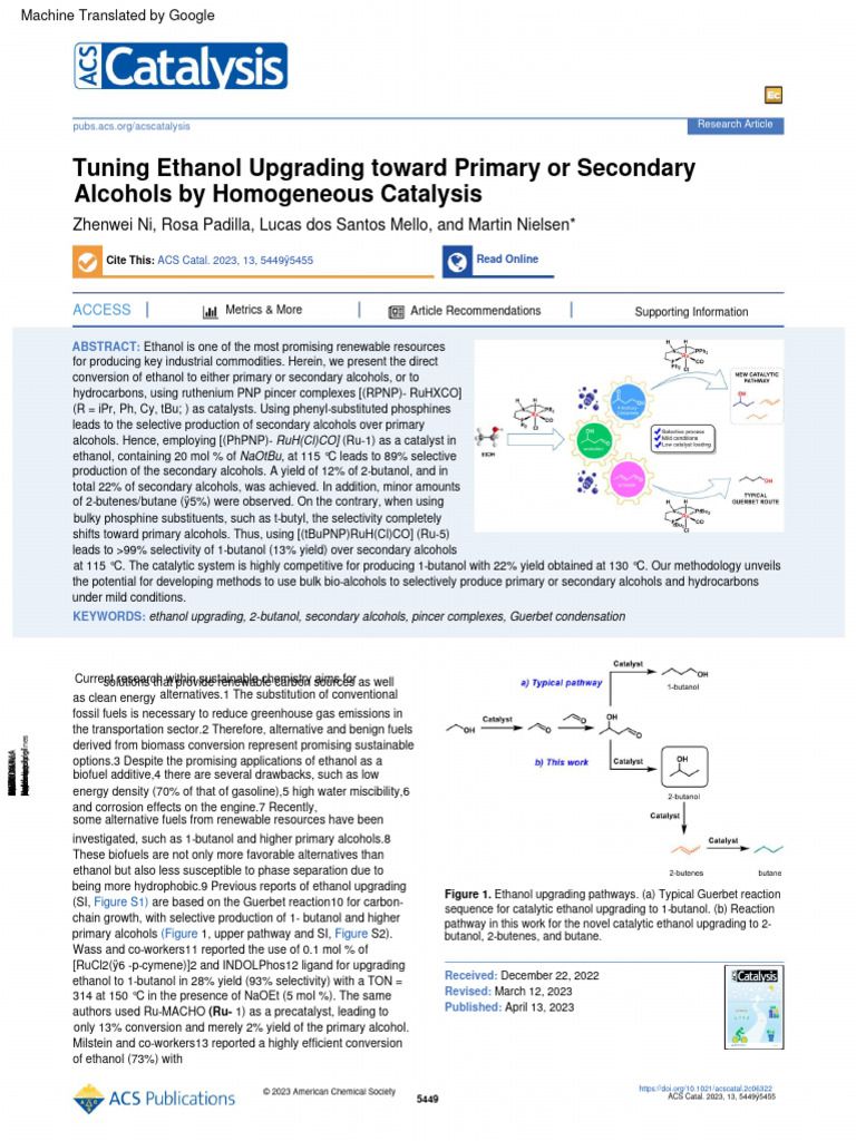 Ni-Et-Al-2023-Tuning-Ethanol-Upgrading-Toward-Primary-Or-Secondary ...