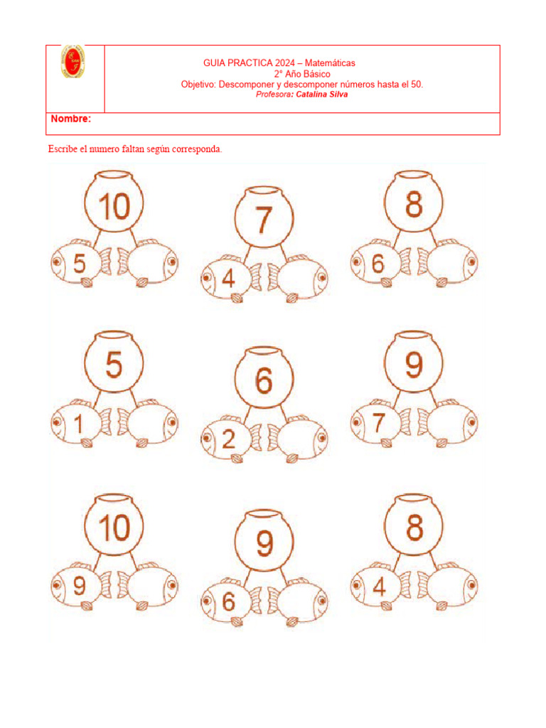 Descomponer Numeros Hasta El 10 Part 2 | PDF Descomponer Numeros Hasta El 10 Part 2 | PDF