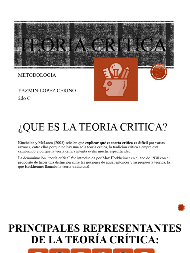 Teoria Critica | PDF | La teoría crítica | Theodor W. Adorno