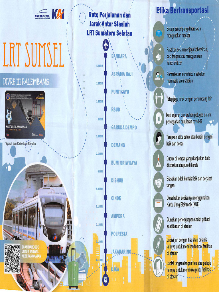 JADWAL PERJALANAN LRT SUMSEL | PDF