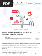 100 Mejores Ejemplos de Slogan Creativos para Tu Negocio | PDF | Marca ...