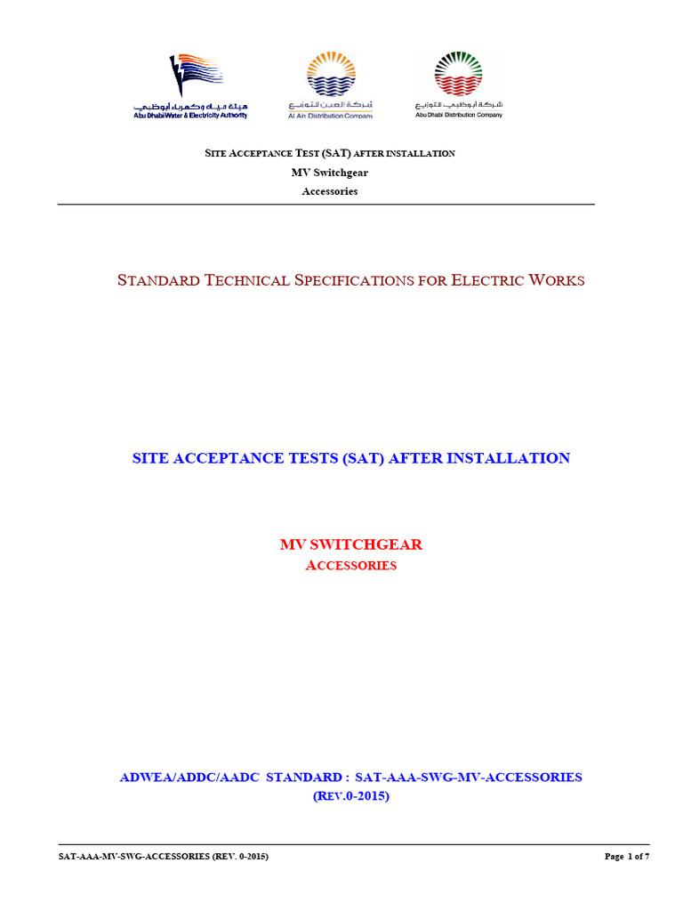 Adwea/addc/aadc Standard: Sat-Aaa-Swg-Mv-Accessories (Rev.0-2015) | PDF ...