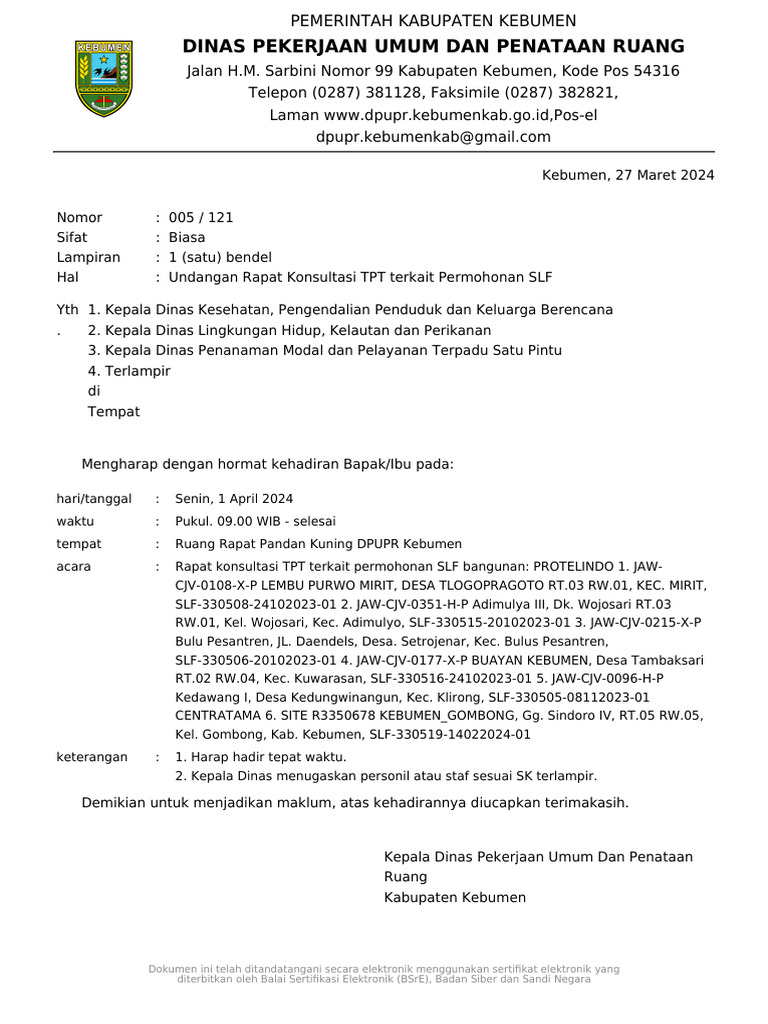 Undangan SLF - 1 April 2024 | PDF