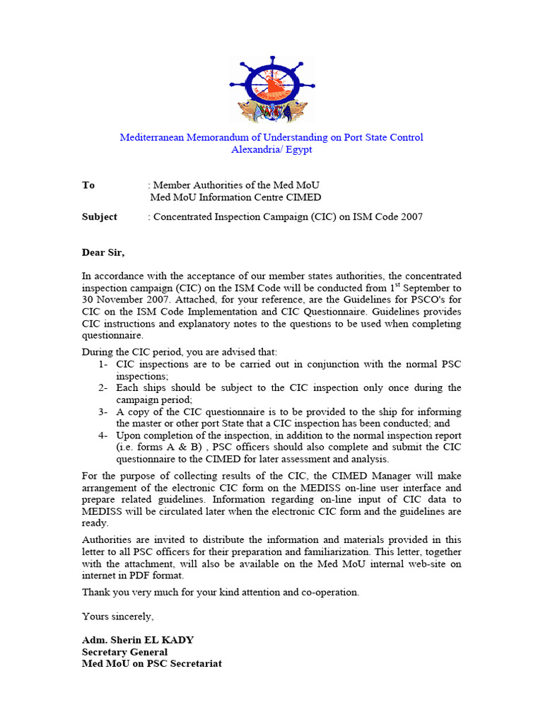 Mediterranean MOU | PDF | Emergency | Audit