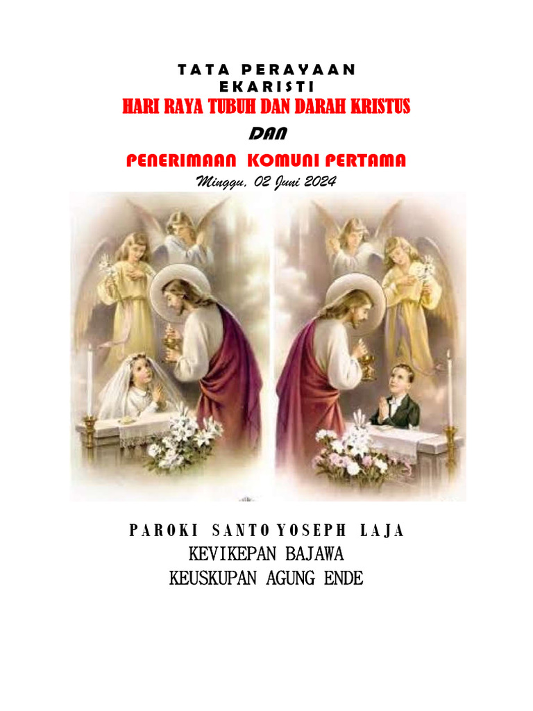 Perayaan Komuni Pertama | PDF | Ilmu Sosial | Kajian Bahasa Asing