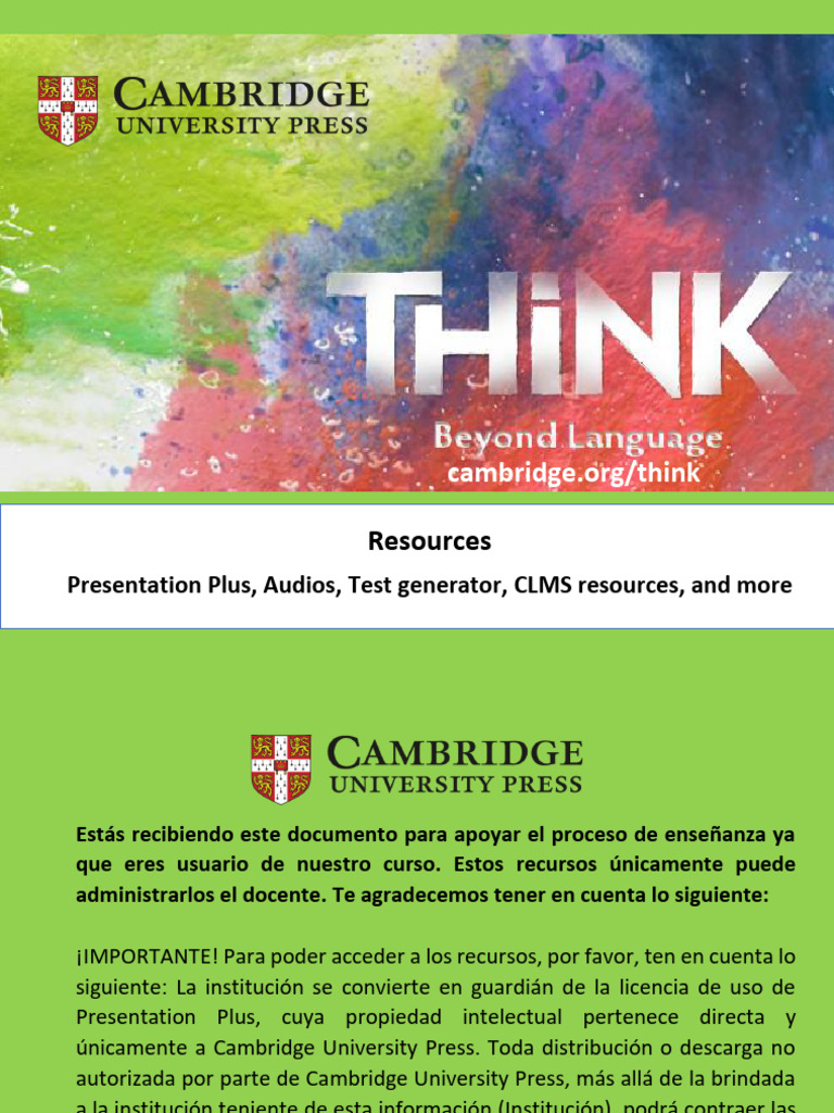 THiNK RESOURCE SHEET | PDF | System Software | Computing