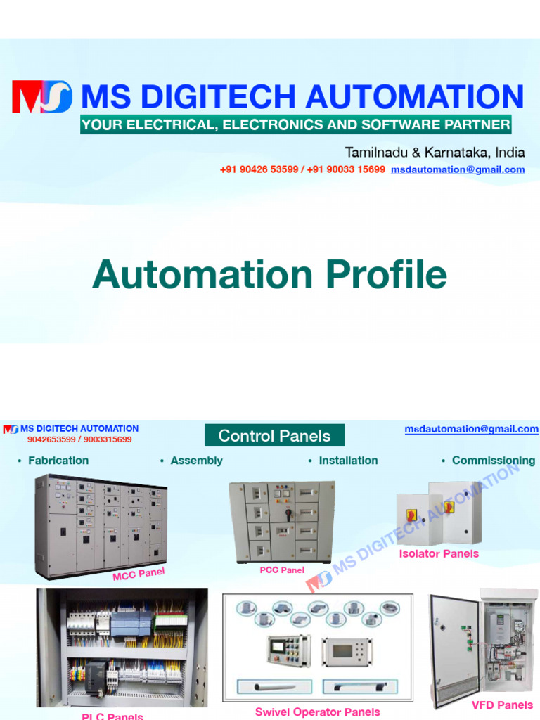 MS Digitech Automation Overview | PDF | Automation | Programmable Logic Controller