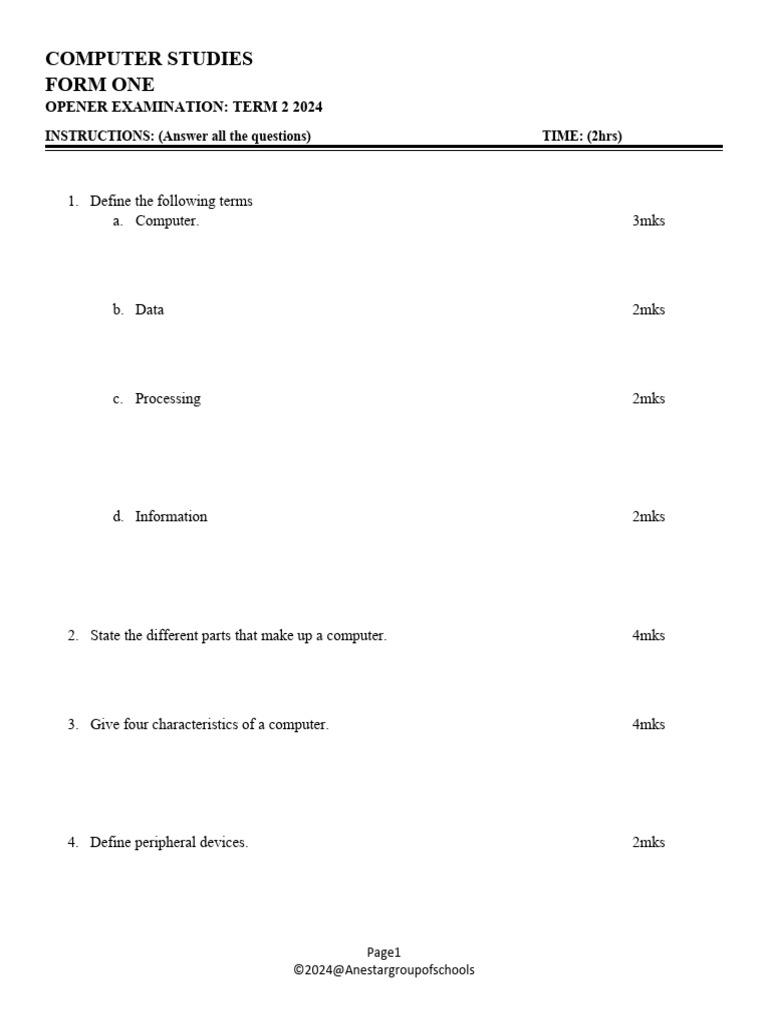 COMPUTER F1 QS | PDF | Integrated Circuit | Computing