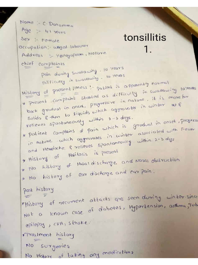 Tonsillitis | PDF