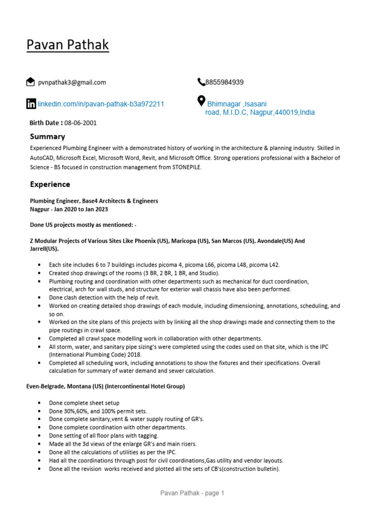 Pavan Pathak: Bhimnagar, Isasani Road, M.I.D.C, Nagpur, 440019, India | Download Free PDF ...