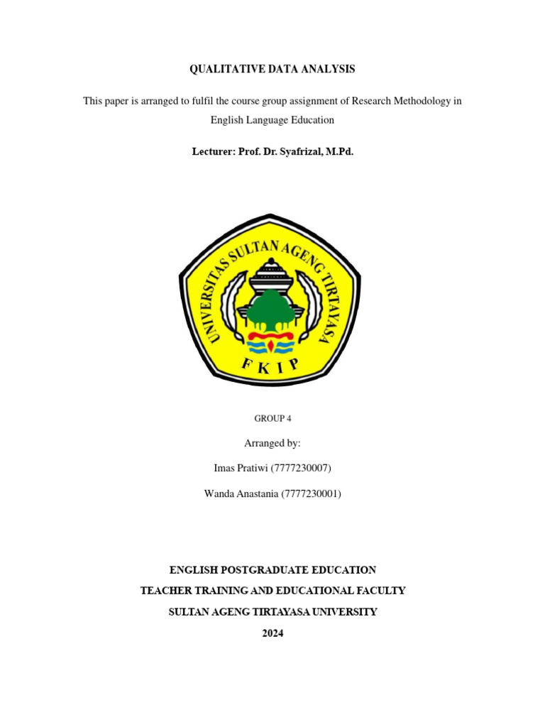 Qualitative Data Analysis in Education | PDF | Methodology ...