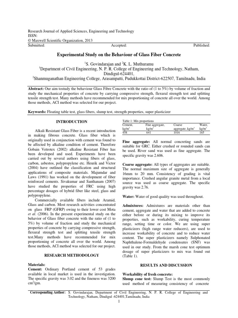 Maxwell Science | PDF | Concrete | Cement