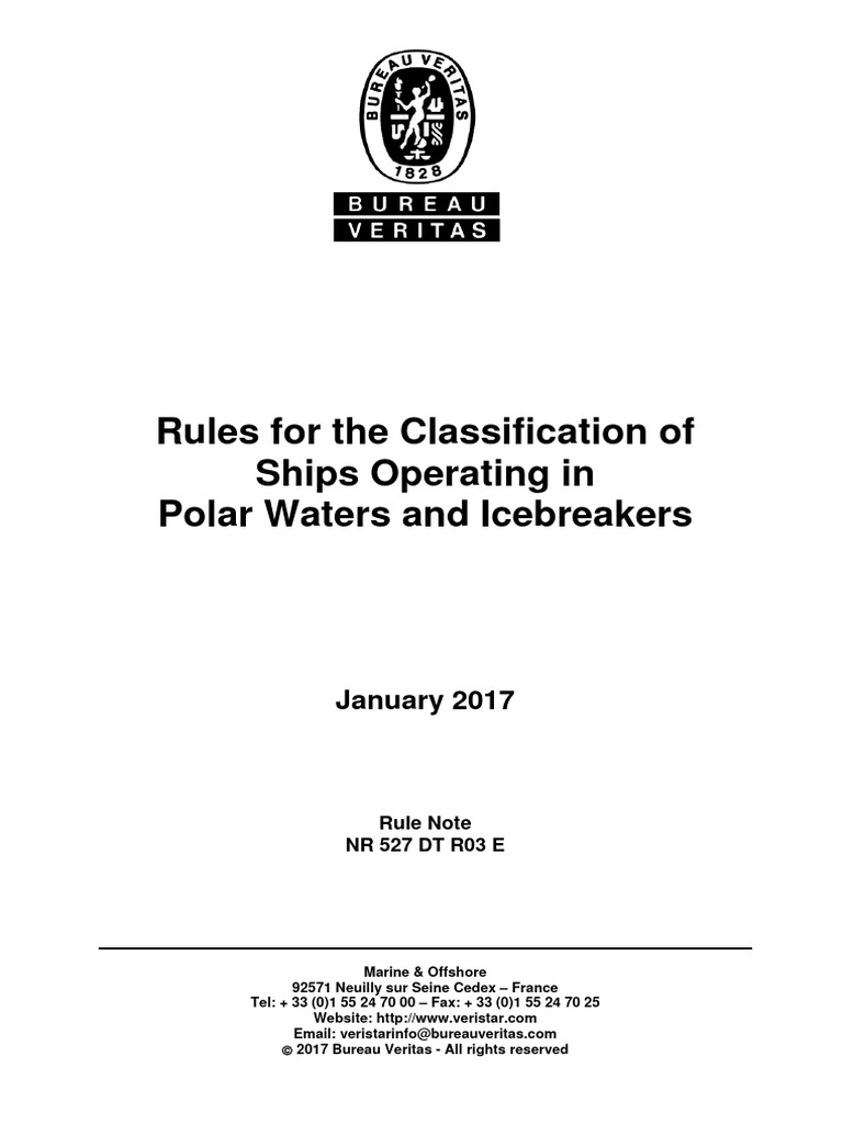 Ships Operating in Polar Waters | PDF | Indemnity | Hull (Watercraft)