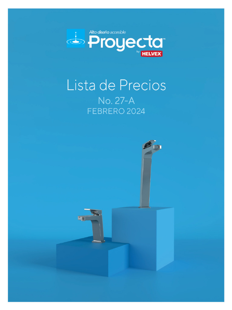 Precios y Catálogo Proyecta Helvex 2024 | PDF
