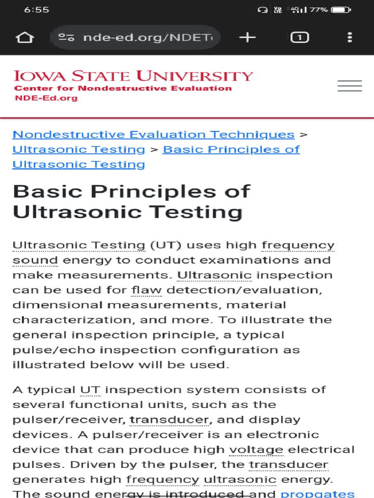 Ultrasonic Testing Pdf