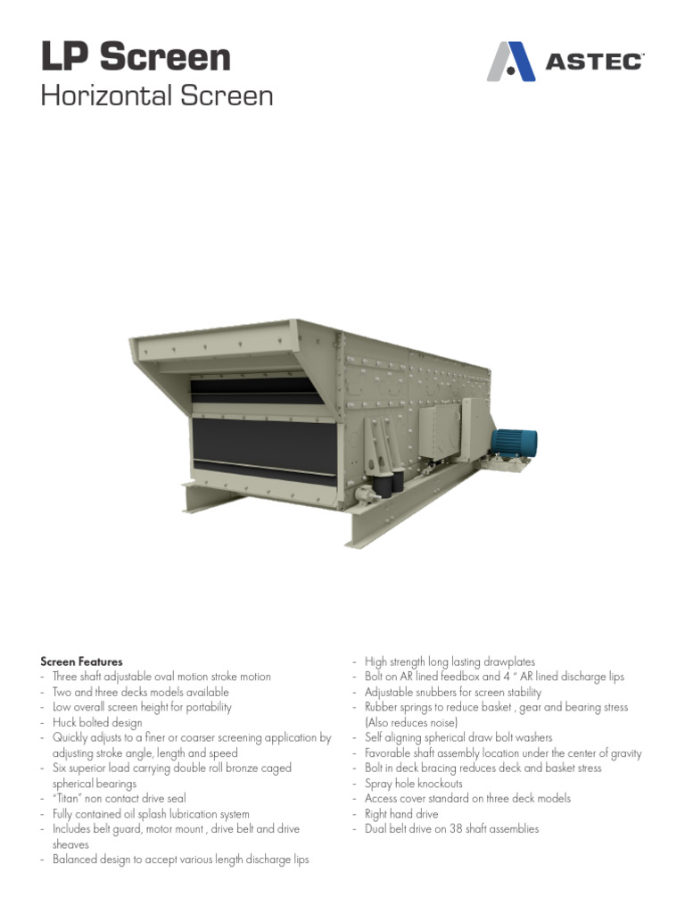 lp-horizontal-screen-spec-sheet-english | Download Free PDF | Belt ...