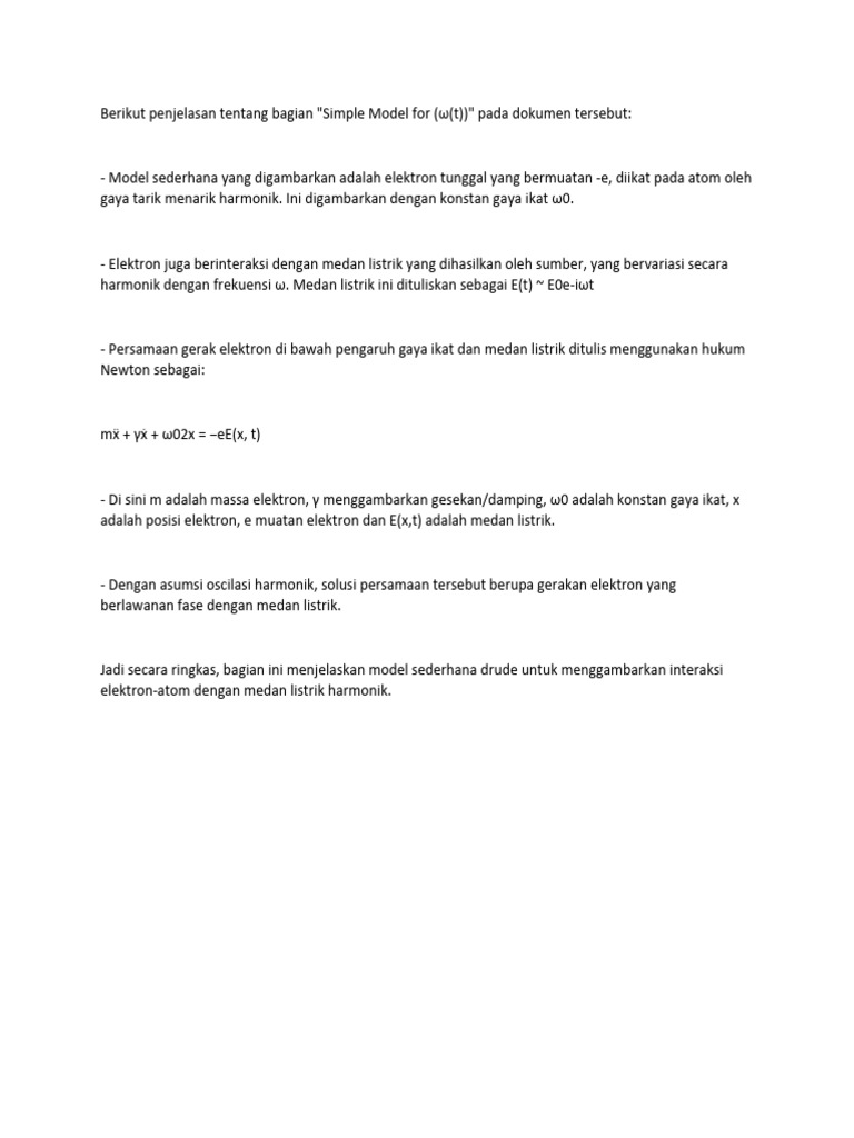 Penjelasan Besok | PDF