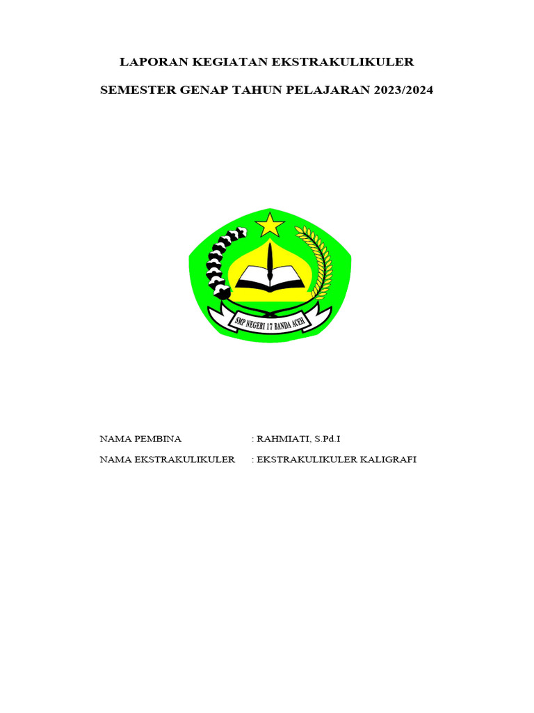 Laporan Eskul Kaligrafi | PDF