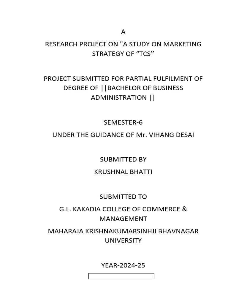 Kunal bba project | Download Free PDF | Marketing | Pricing