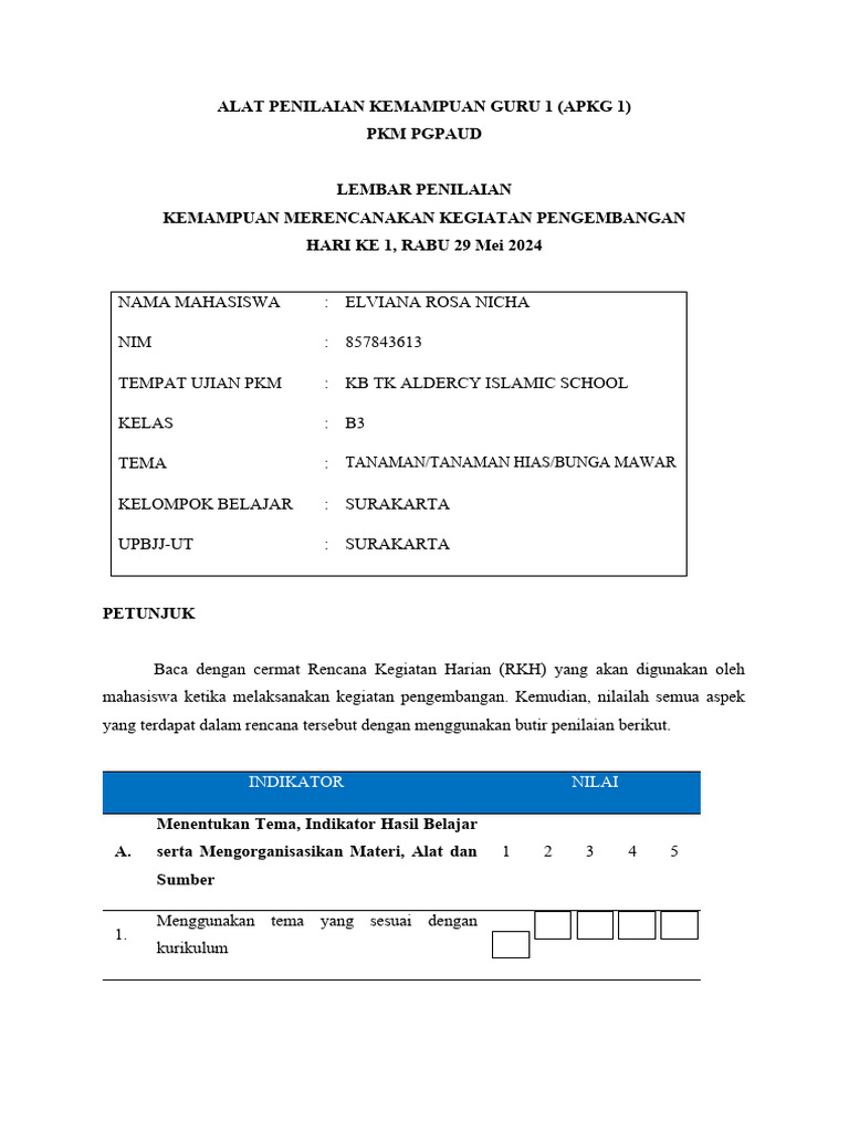 Apkg 1 Ujian Elviana | PDF | Karier & Perkembangan | Seni
