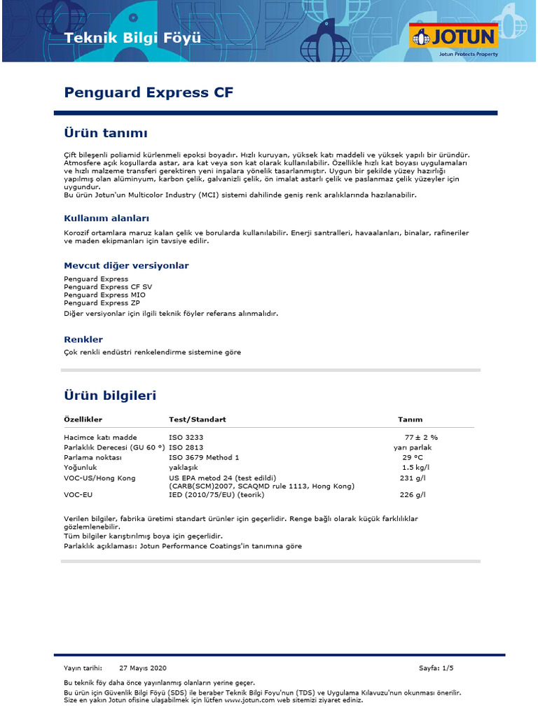Penguard Express CF | PDF