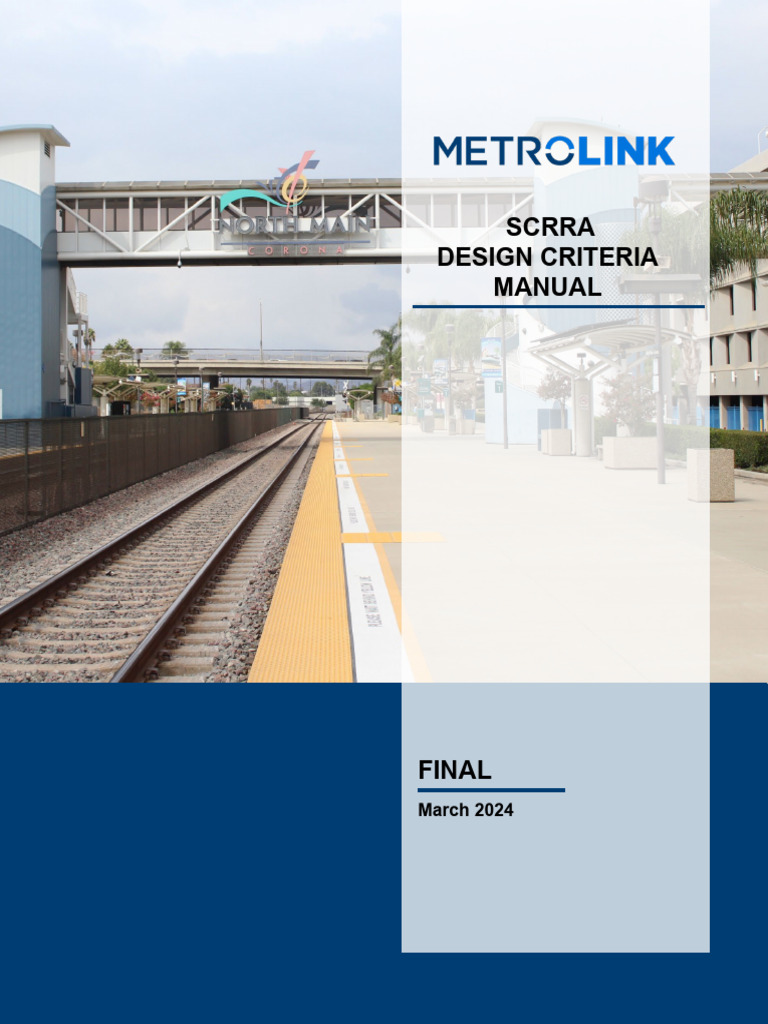 Scrra Design Criteria Manual | PDF | Rail Transport | Computer Network