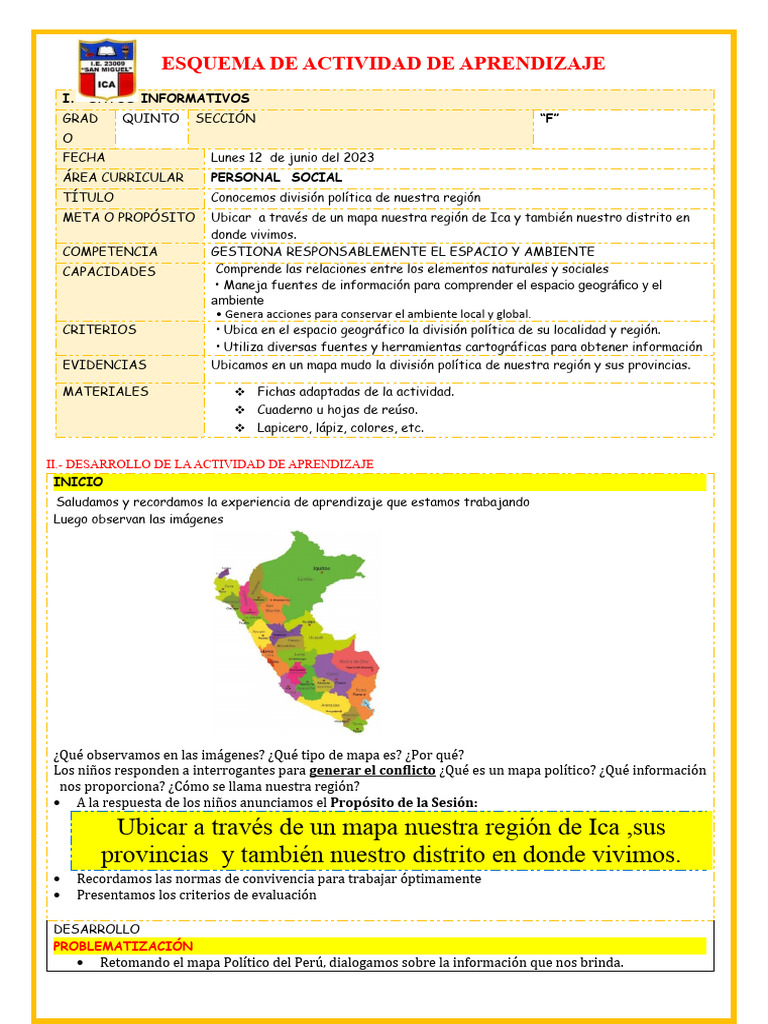 Sesión Ica Distritos | PDF | Mapa | Cartografía